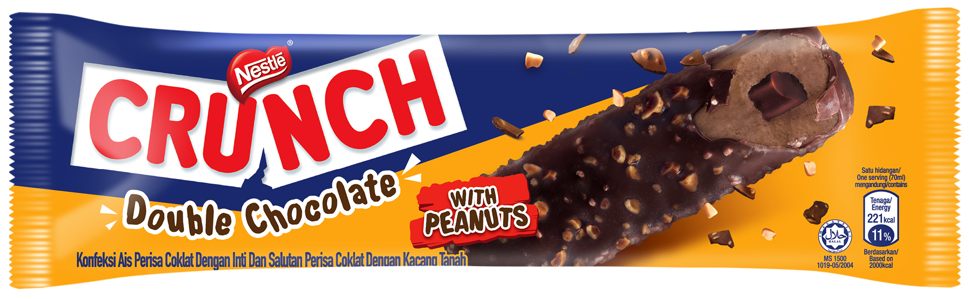 CRUNCH Double Chocolate Ice Cream Stick